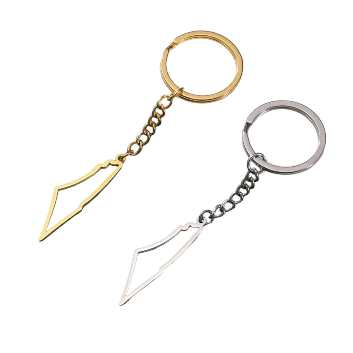 Map of Israel Key Chain – BitzofGlitzUK